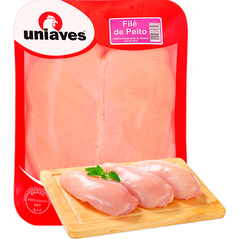FileDe-Peito-De-Frango-Uniaves-Cong.-Band.-1kg - Supermercados BH